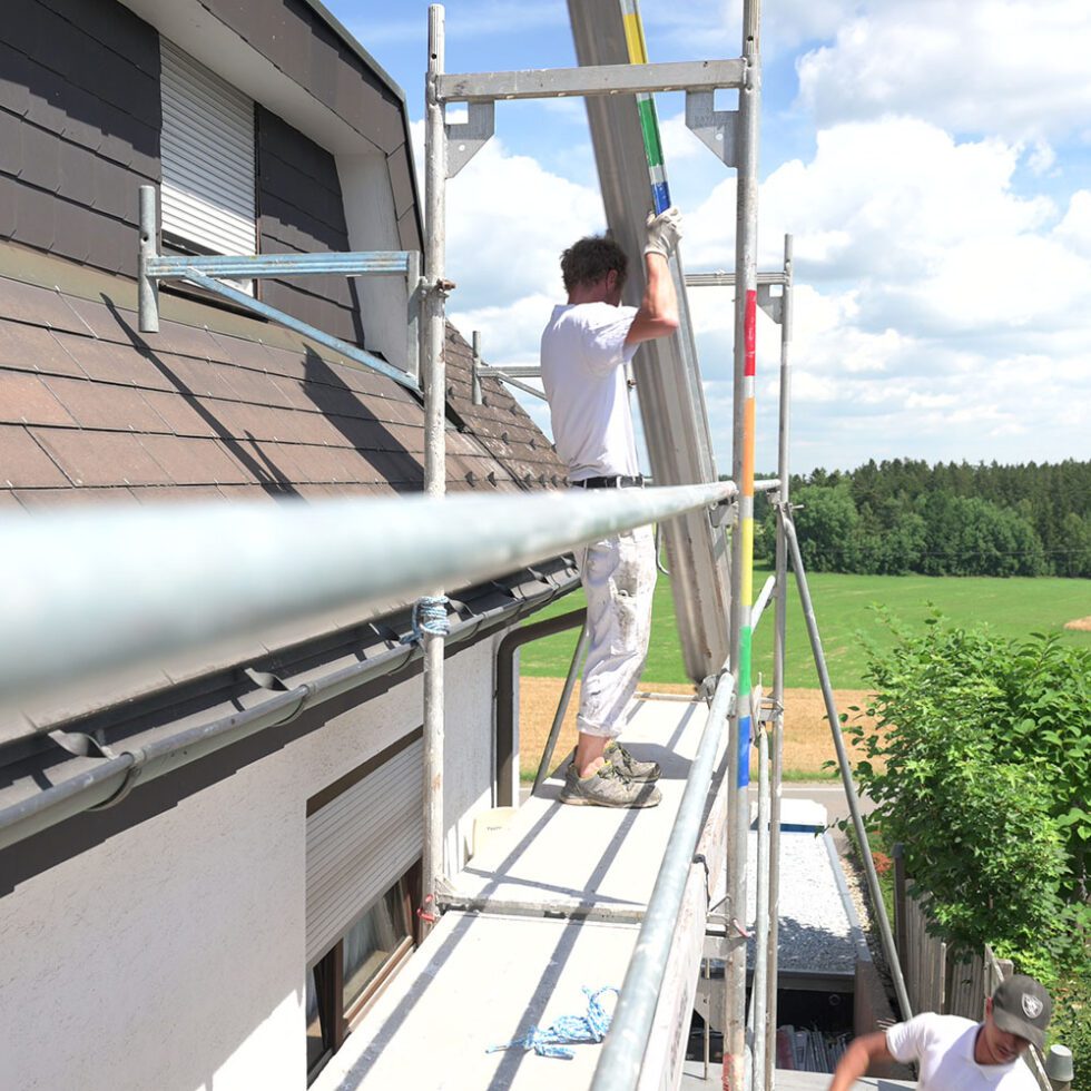 Gerüstbauarbeiten Kaupp - Gerüste für PV-Anlagen & Zimmereien